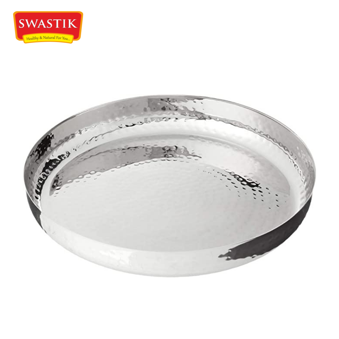 ROUND PLATTER- HAMMERED - Shree Swastik Food Products