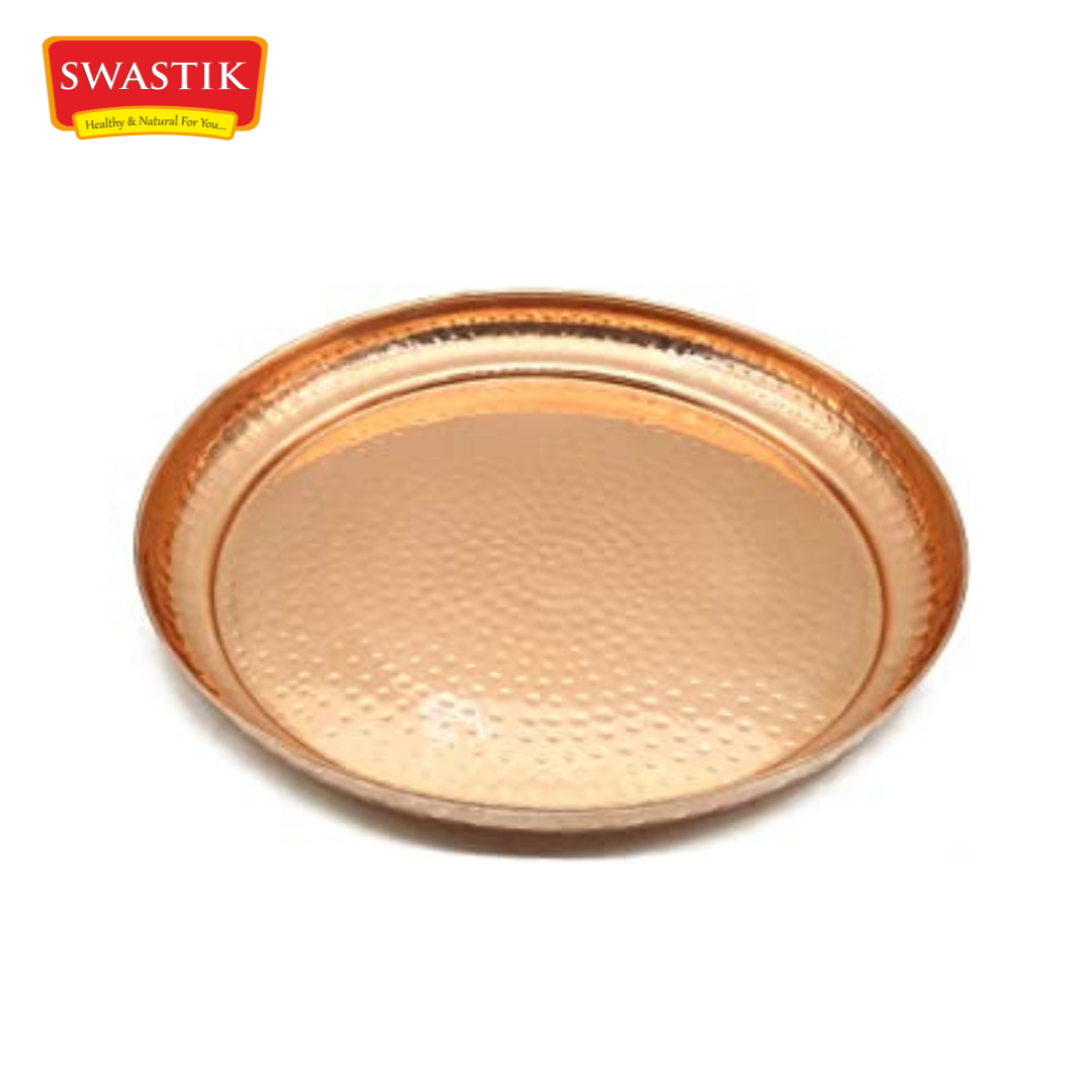 ROUND PLATTER- COPPER - Shree Swastik Food Products